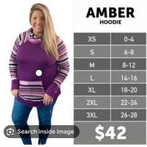 LuLaRoe | Tops | Lularoe Amber Hoodie | Poshmark